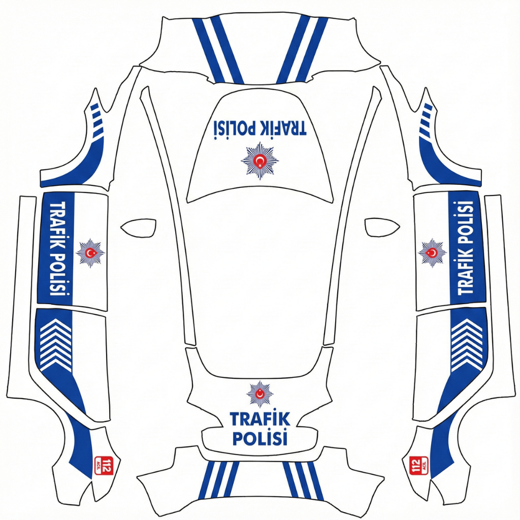 Türkiye Trafik Polisi (Turkish Police) | Tesla Wrap Gallery