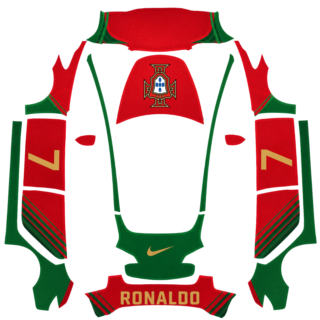CR7 Portugal soccer jersey | Tesla Wrap Gallery