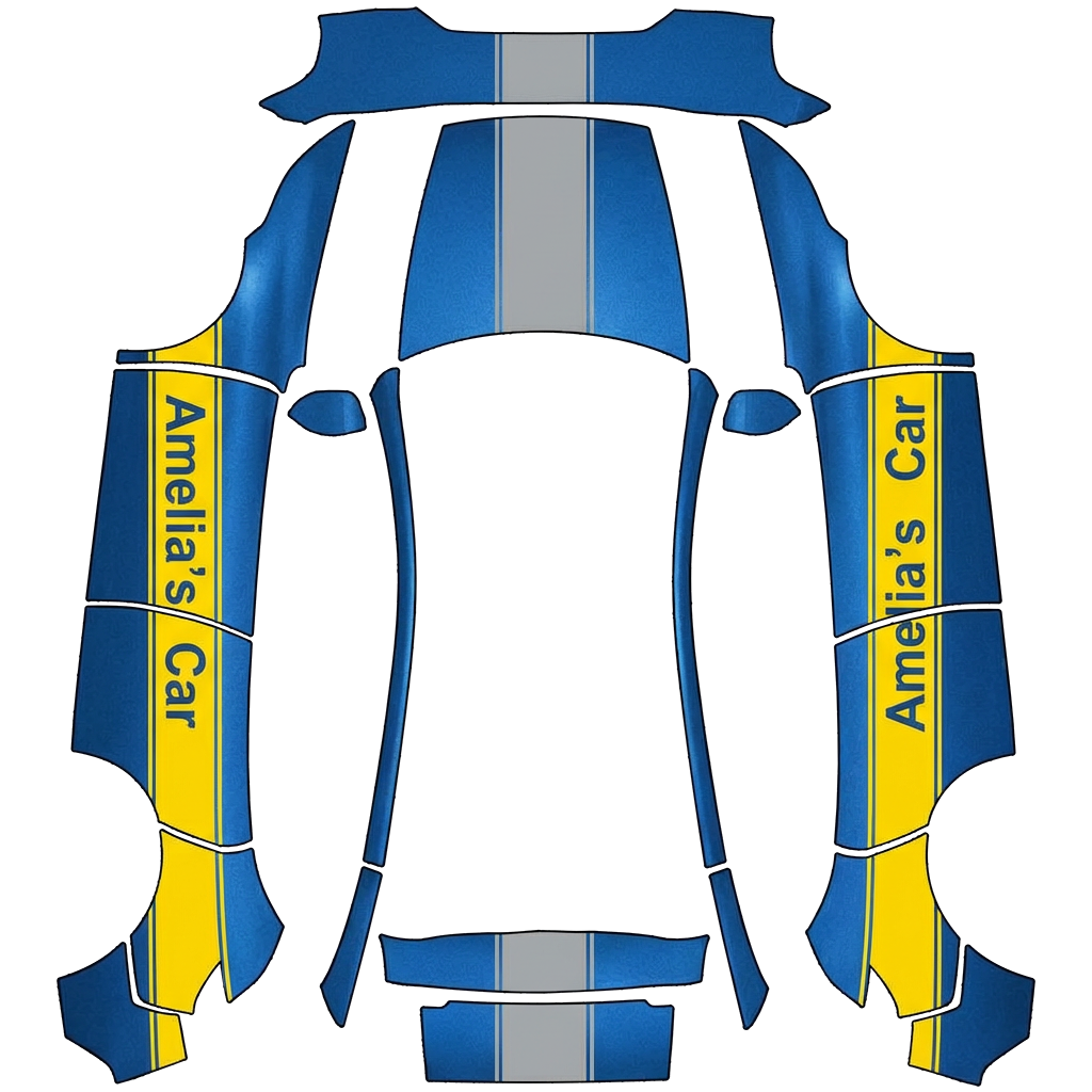 Amelia's Car | Tesla Wrap Gallery