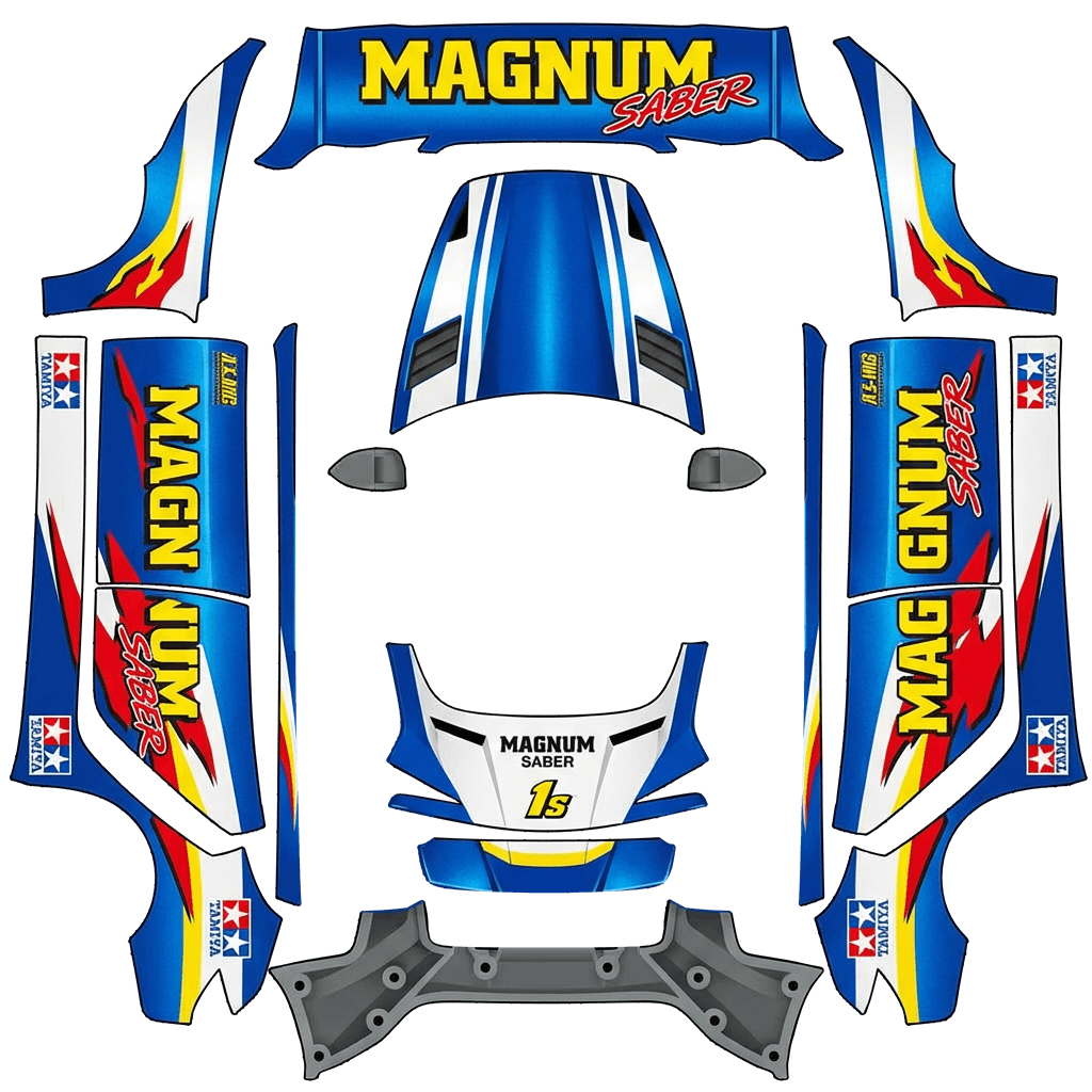 Mini 4WD Magnum Saber | Tesla Wrap Gallery