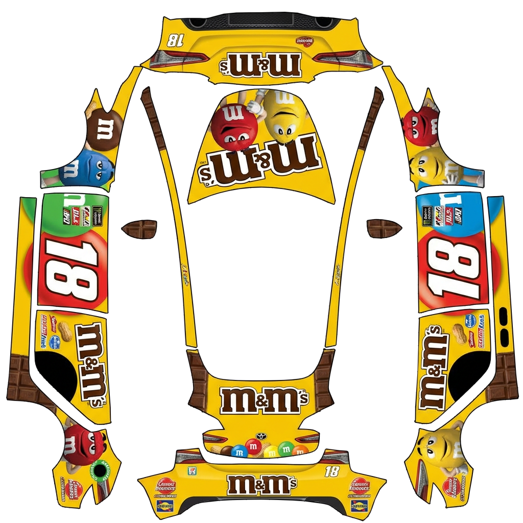 m and m nascar | Tesla Wrap Gallery